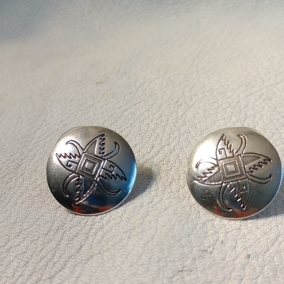 unbranded | Jewelry | Navajo Sterling Silver Concho Earrings Morning ...